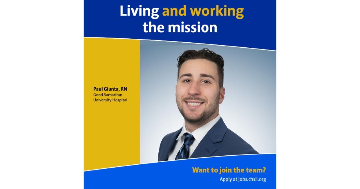 Living the Mission: Paul Guinta | Catholic Health Long Island